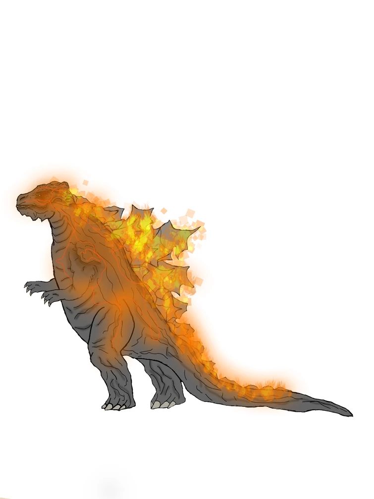 Red spiral ray and atomic form of my Godzilla | Fandom