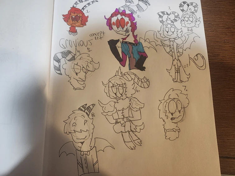 What design should I use for my helluva boss oc?his name is gravious ...