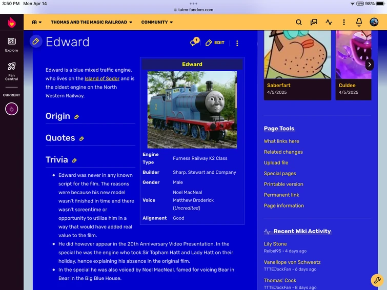 About Edward In TATMR | Fandom