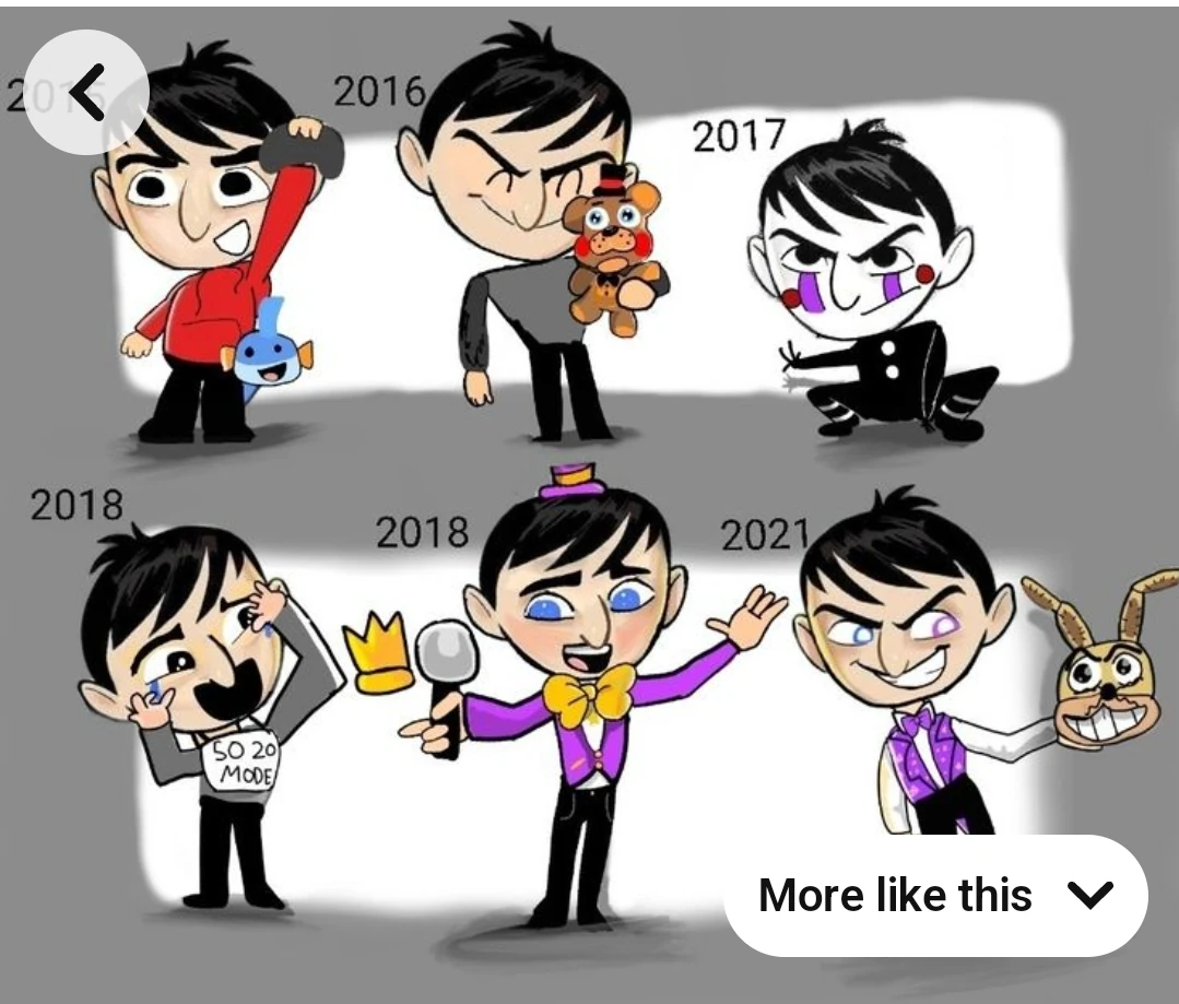 Here's this really cool evolution of dawko I found on Twitter the other ...