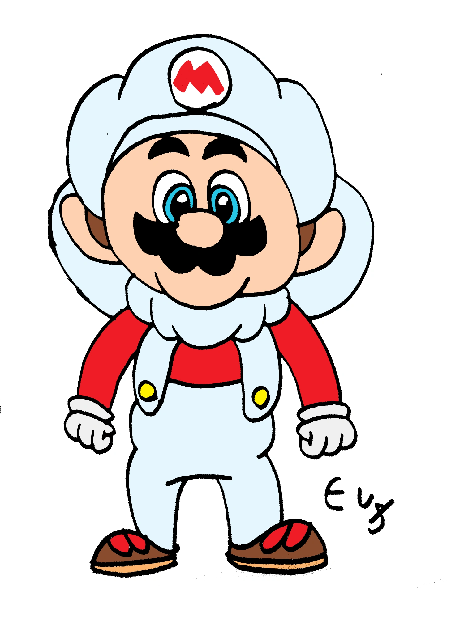 My drawing of Cloud Mario | Fandom