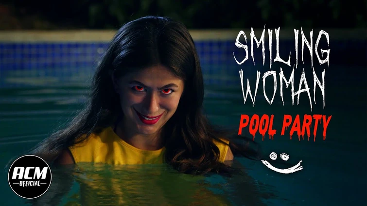 Smiling Woman Pool Party (daily horror #845) | Fandom