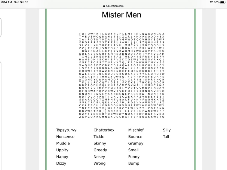 I made a word search | Fandom