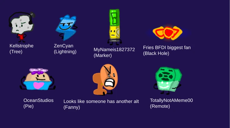 BFDI Wikian as Every TPOT Single Character | Fandom