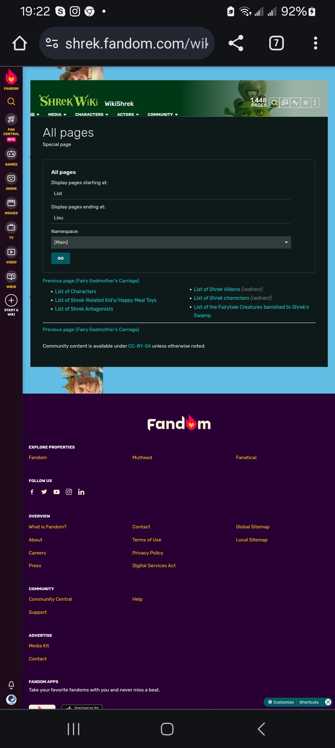 Why does KFP wiki only have ONE "List of" page? | Fandom