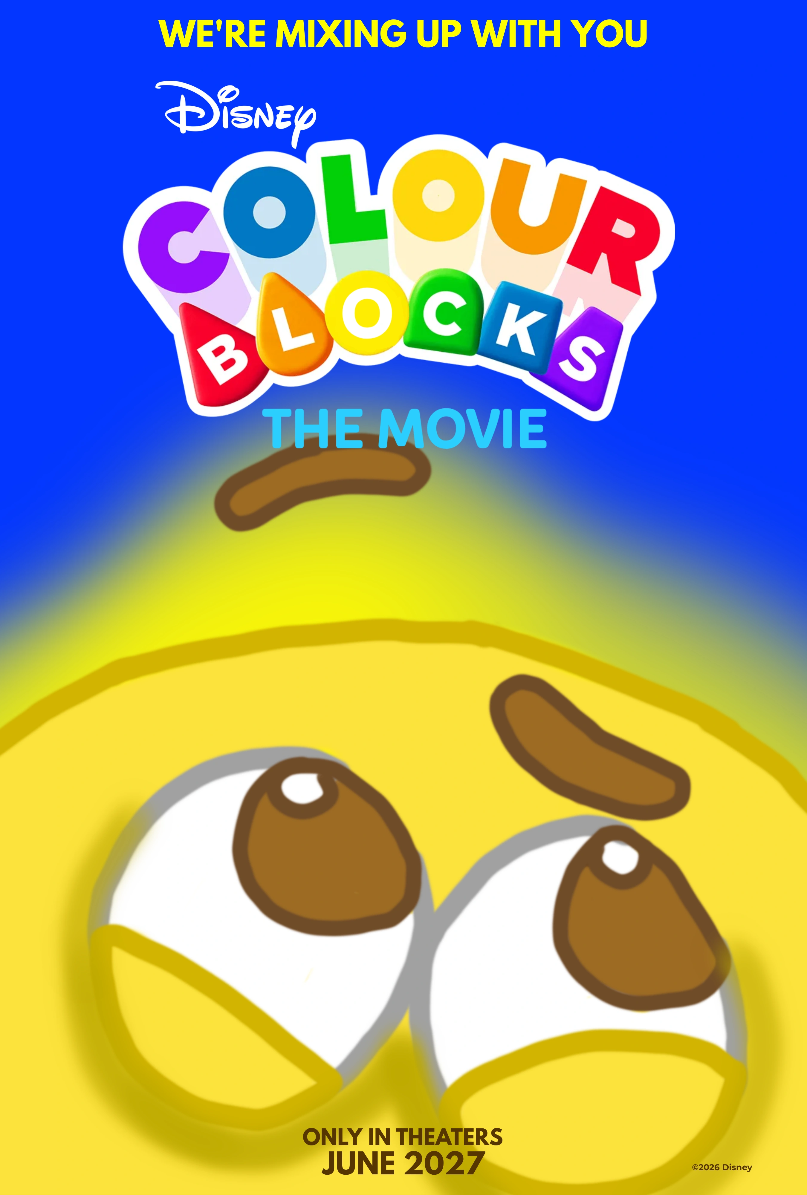 New Colourblocks: The Movie Teaser Poster with Disney Logo | Fandom