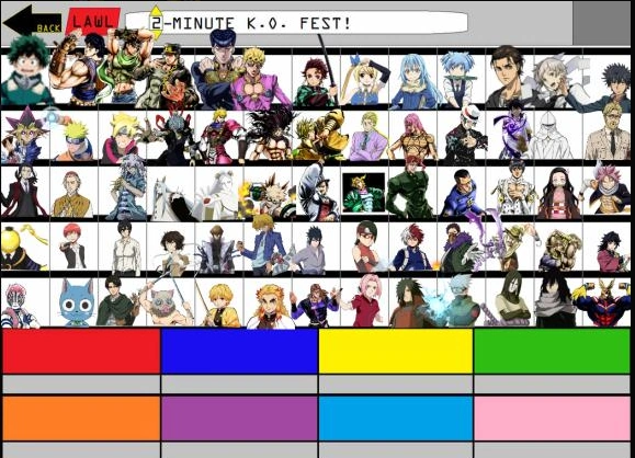 Anime fighting game roster-Mostly jojo mha and demon slayer | Fandom