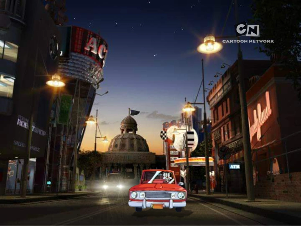 Cartoon Network City - Calamity Is Driving On The Streets Of CN City ...