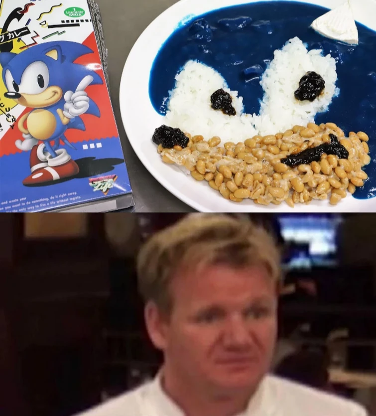 Sonic curry (yes, this is a real, Sonic-themed food). | Fandom