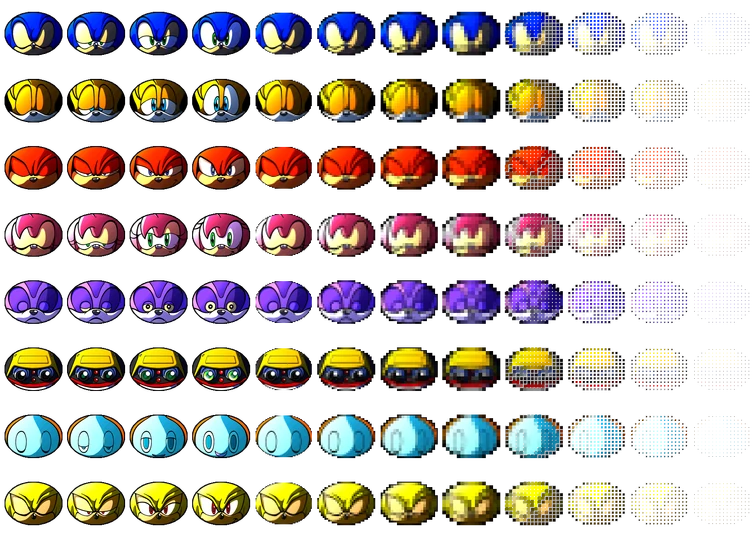 Sonic Shuffle Player Selection Sprites | Fandom