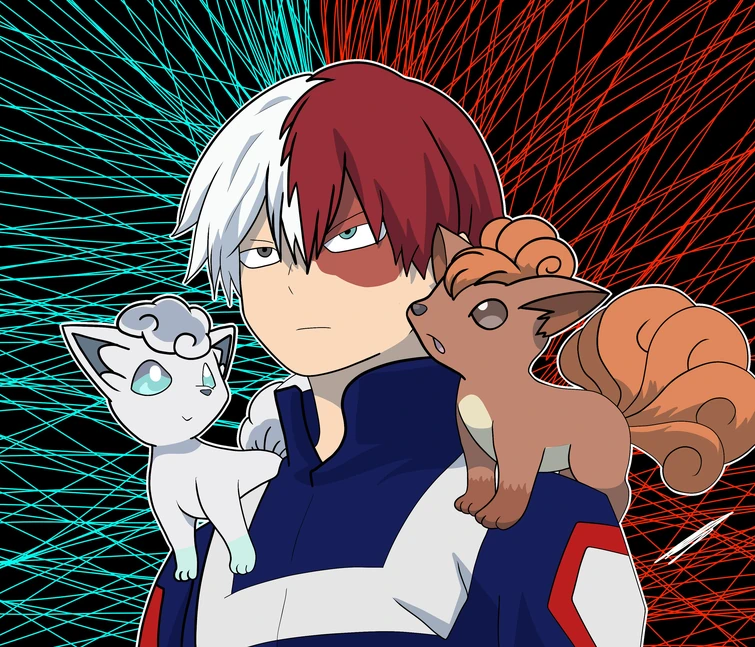 Shoto Todoroki with vulpix and alolan vulpix | Fandom