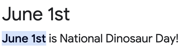 JUNE 1 DINOSAUR DAY | Fandom