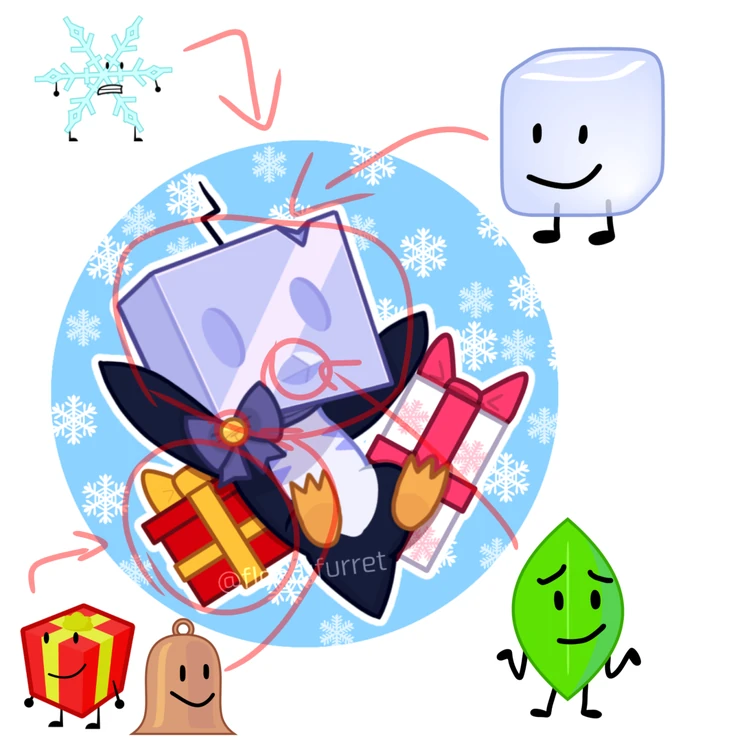 LOOK AT MY HAPPY HOLIDAYS BFDI HUMANOID PENGUIN ART | Fandom