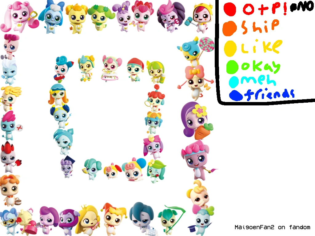 Season 1 catch teenieping shipping chart,, | Fandom