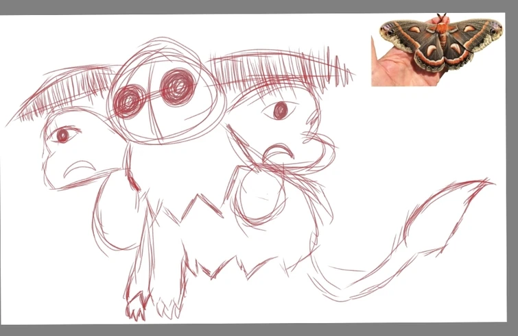 Moth Creature Concept Sketch No. 1 | Fandom