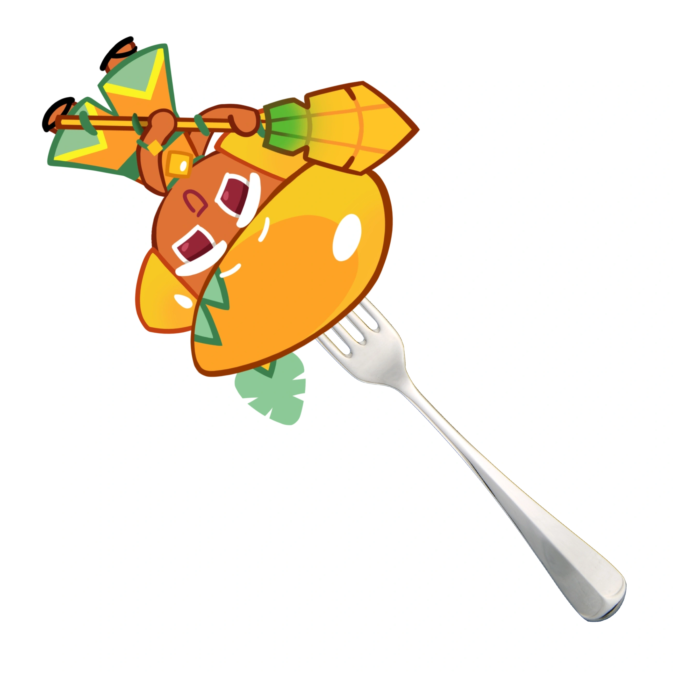 Mango on a fork | Fandom
