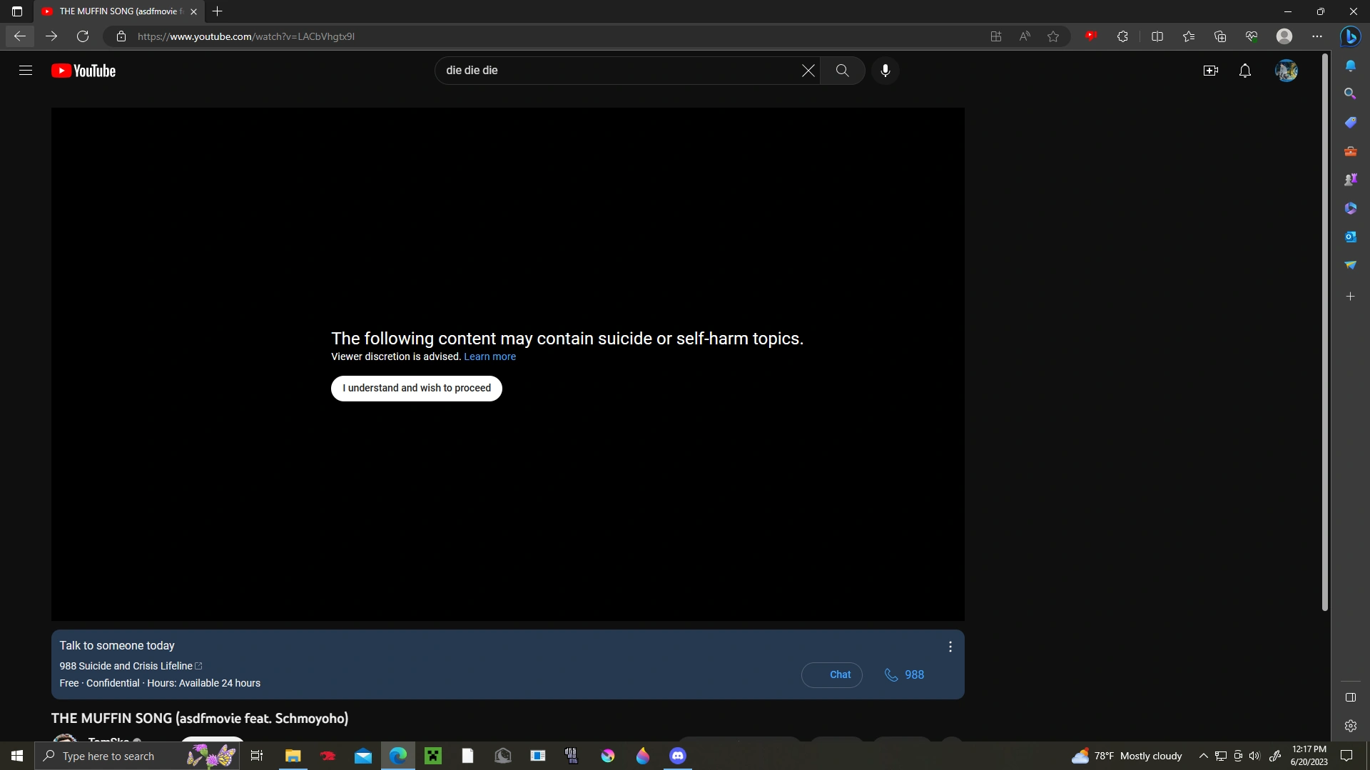 I... I just wanted to listen to the muffin song... | Fandom