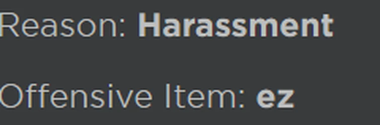 Bro I got banned for 1 day On Roblox for saying ez | Fandom
