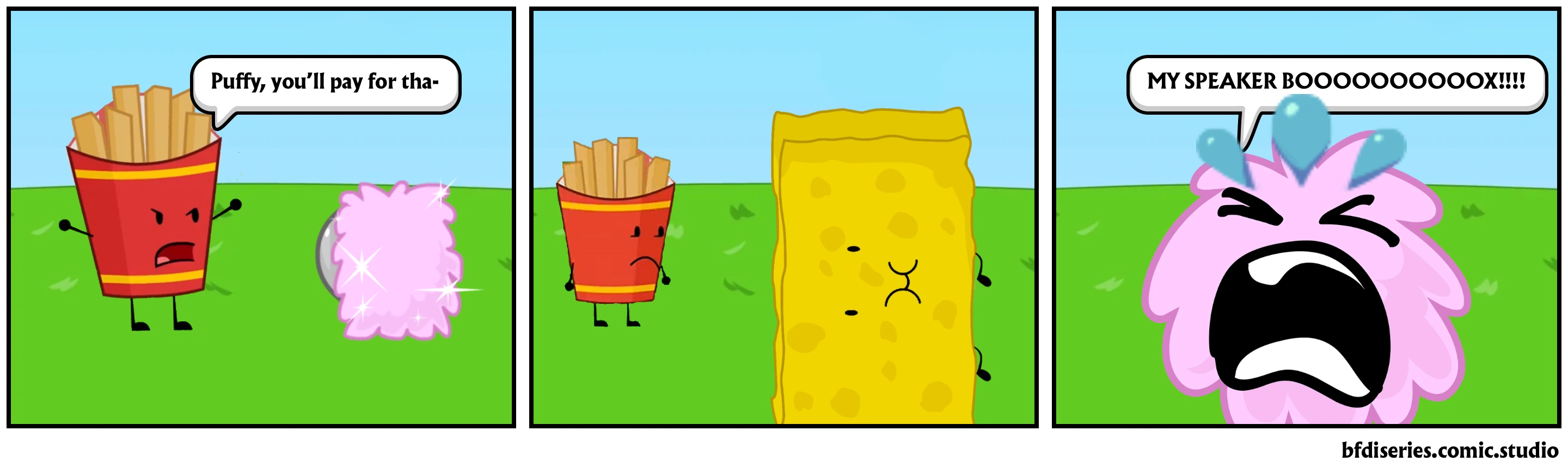 If Puffball finds out her speaker box died: | Fandom