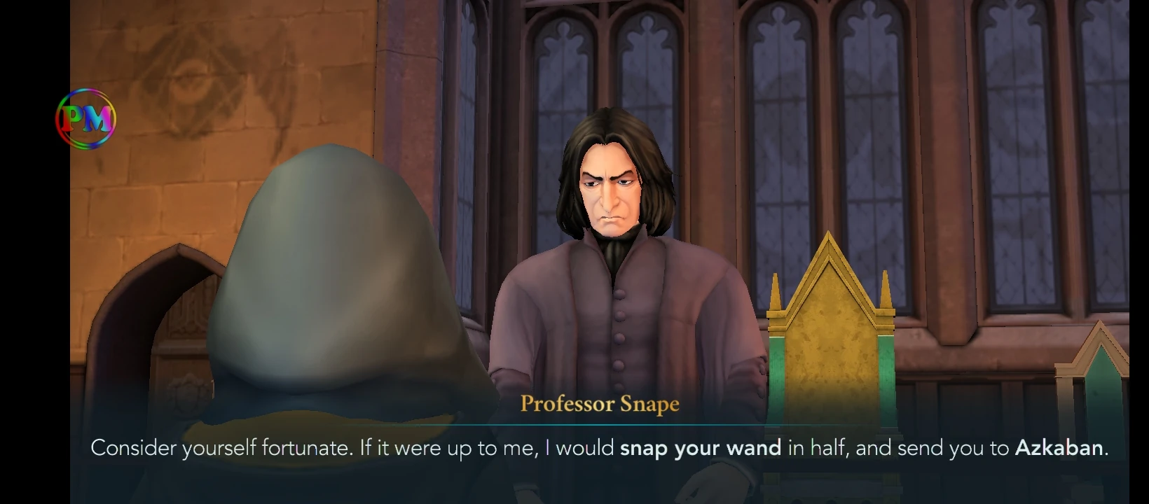 Snape really out here threatening to send an eleven year old to jail 😭😭 ...