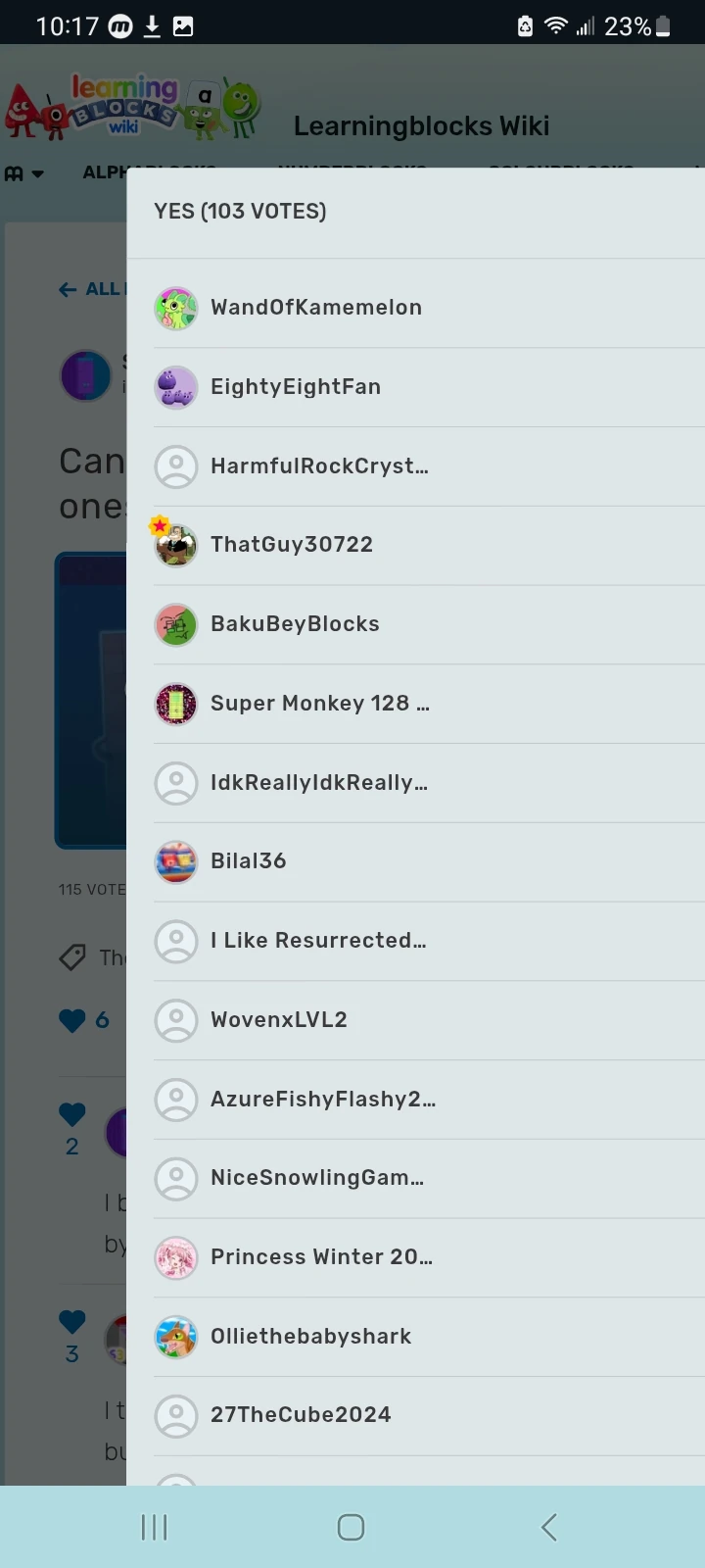 ThatGuy30722 just shown up on my poll with 115 votes "Can a preschooler ...