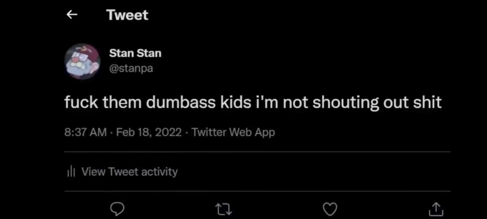 Grunkle stan tweet. (Totally real) | Fandom