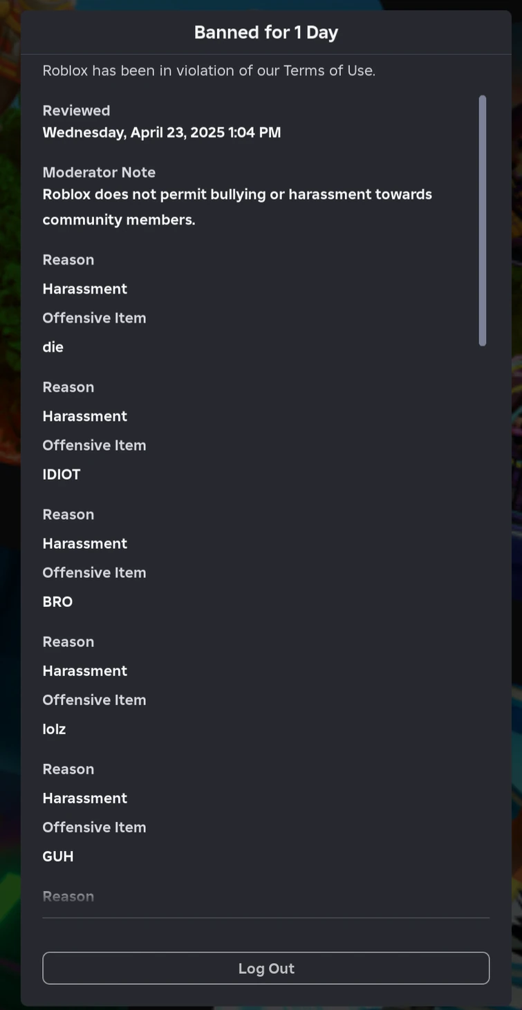 i hate you stupid roblox moderation | Fandom