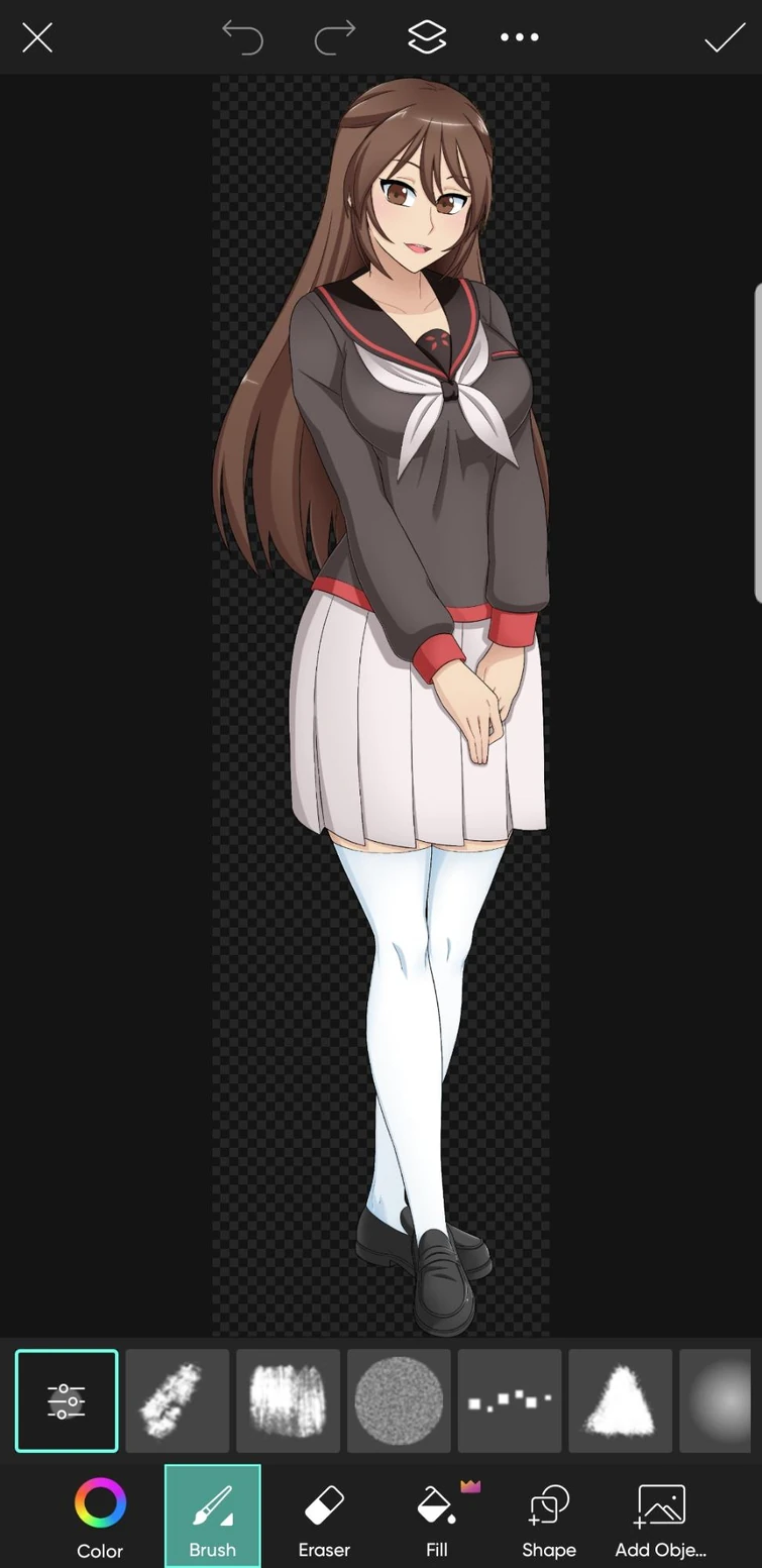 Here's my yandere oc i hope you like it you can make it as a fanart ...