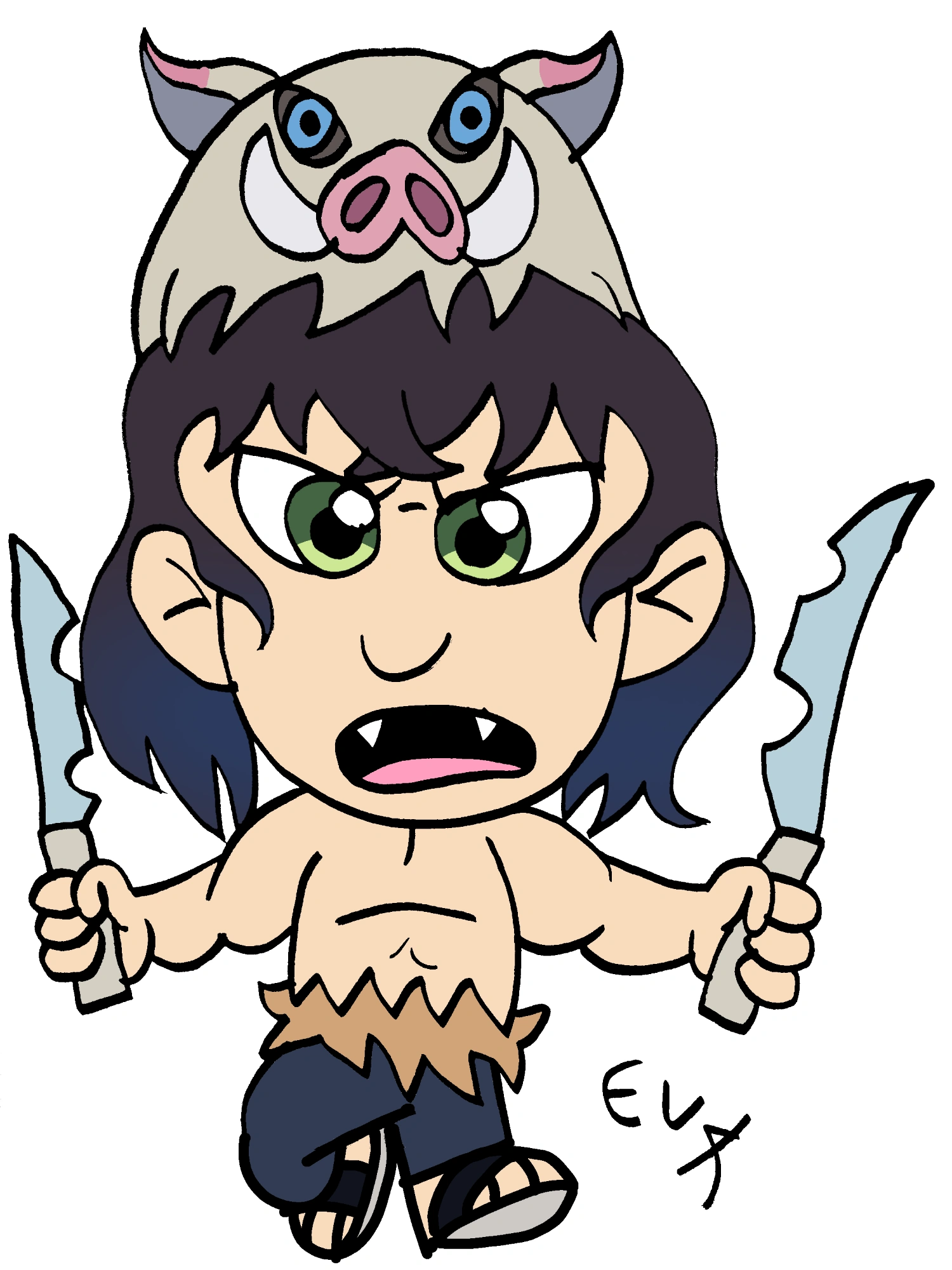 My drawing of Inosuke | Fandom