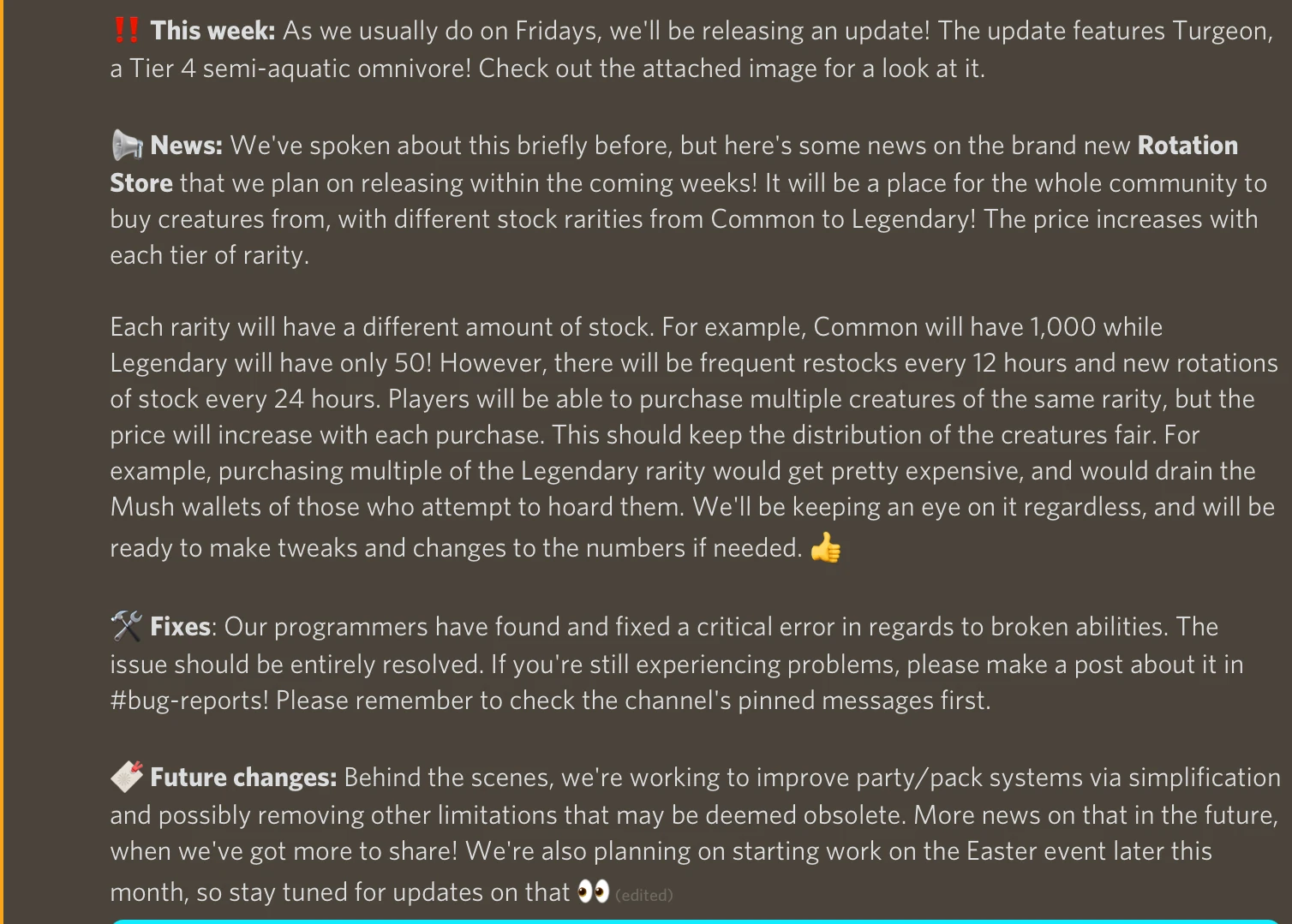 How the new store works, TURGEON COMES TONIGHT! | Fandom