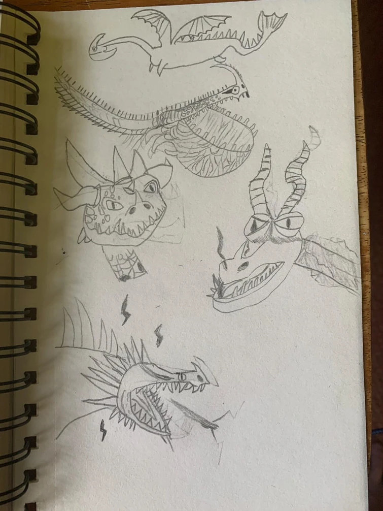 My tries at sketching Dreamworks dragons | Fandom
