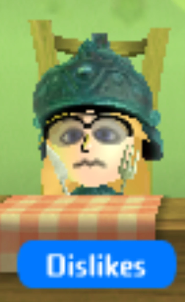 Look at the sad Mii. What do you think I want to do with him/her ...