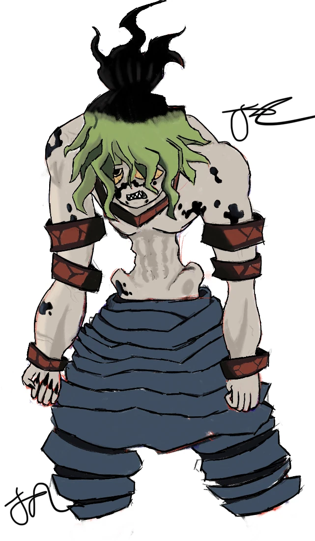 Finished Gyutaro art | Fandom