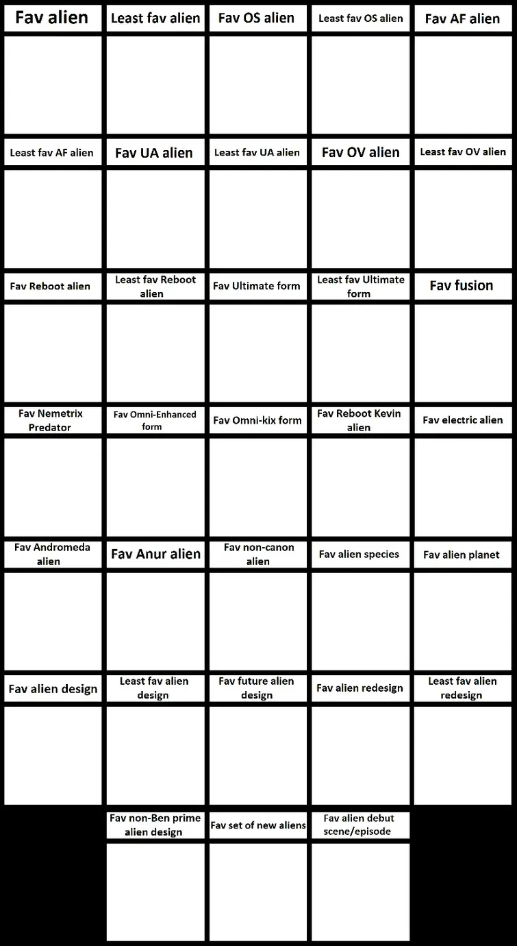 I spend a while making this, template below. | Fandom