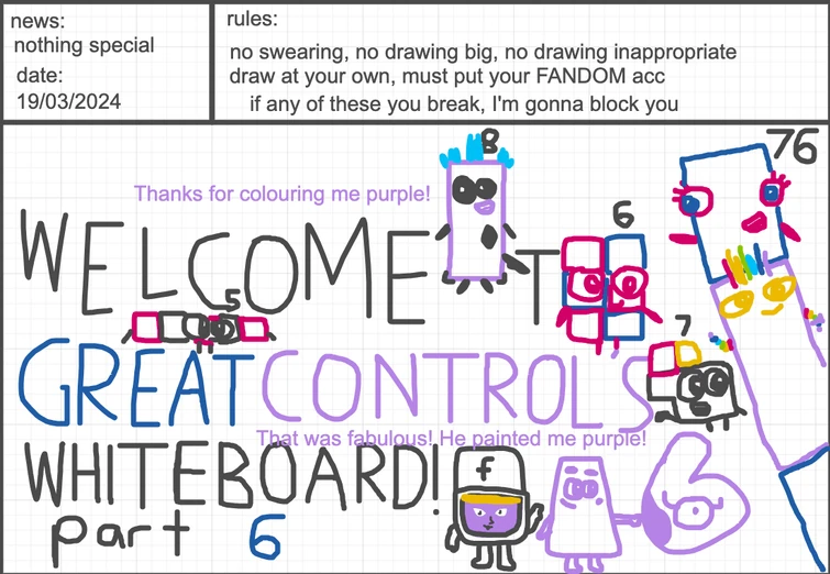 GreatControl's Whiteboard Part 6! | Fandom