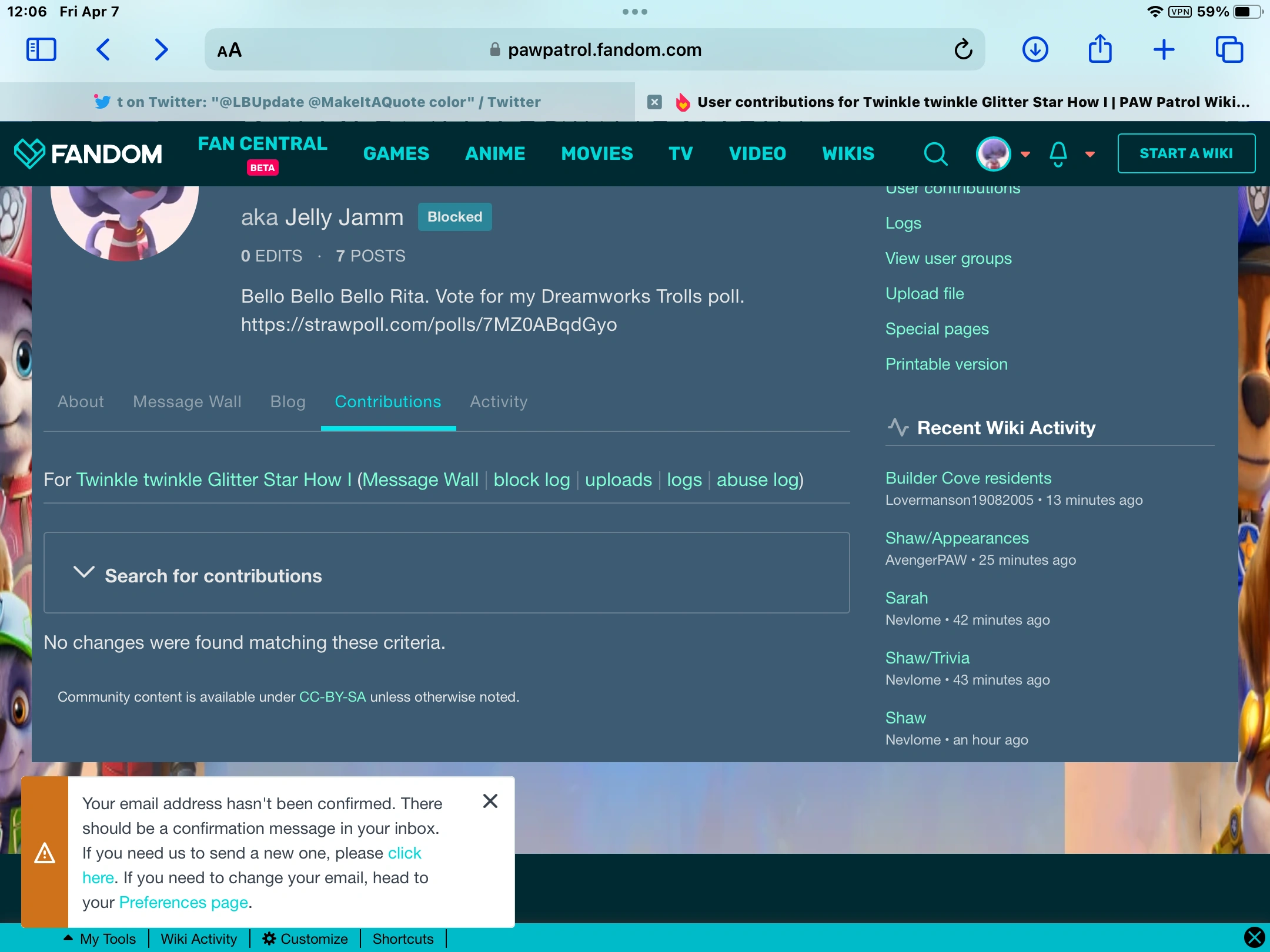 Why does it say I’m blocked when I’m not? | Fandom