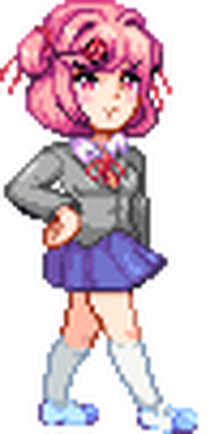 Pixel Natsuki But She Has No Mic. | Fandom