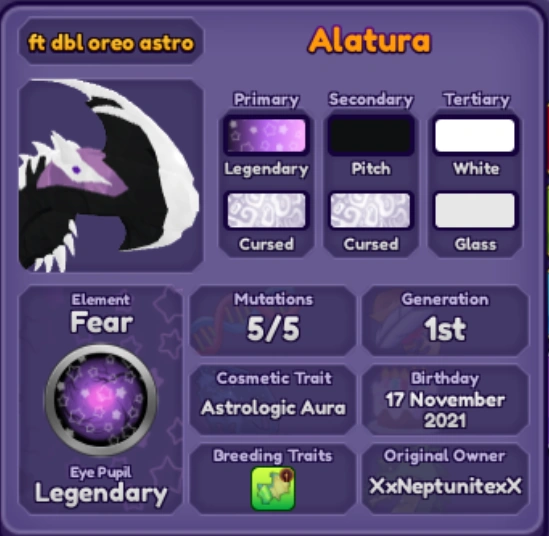 T/S FM DBL 2/3 OREO ASTRO ALA (ending in a day or two) | Fandom