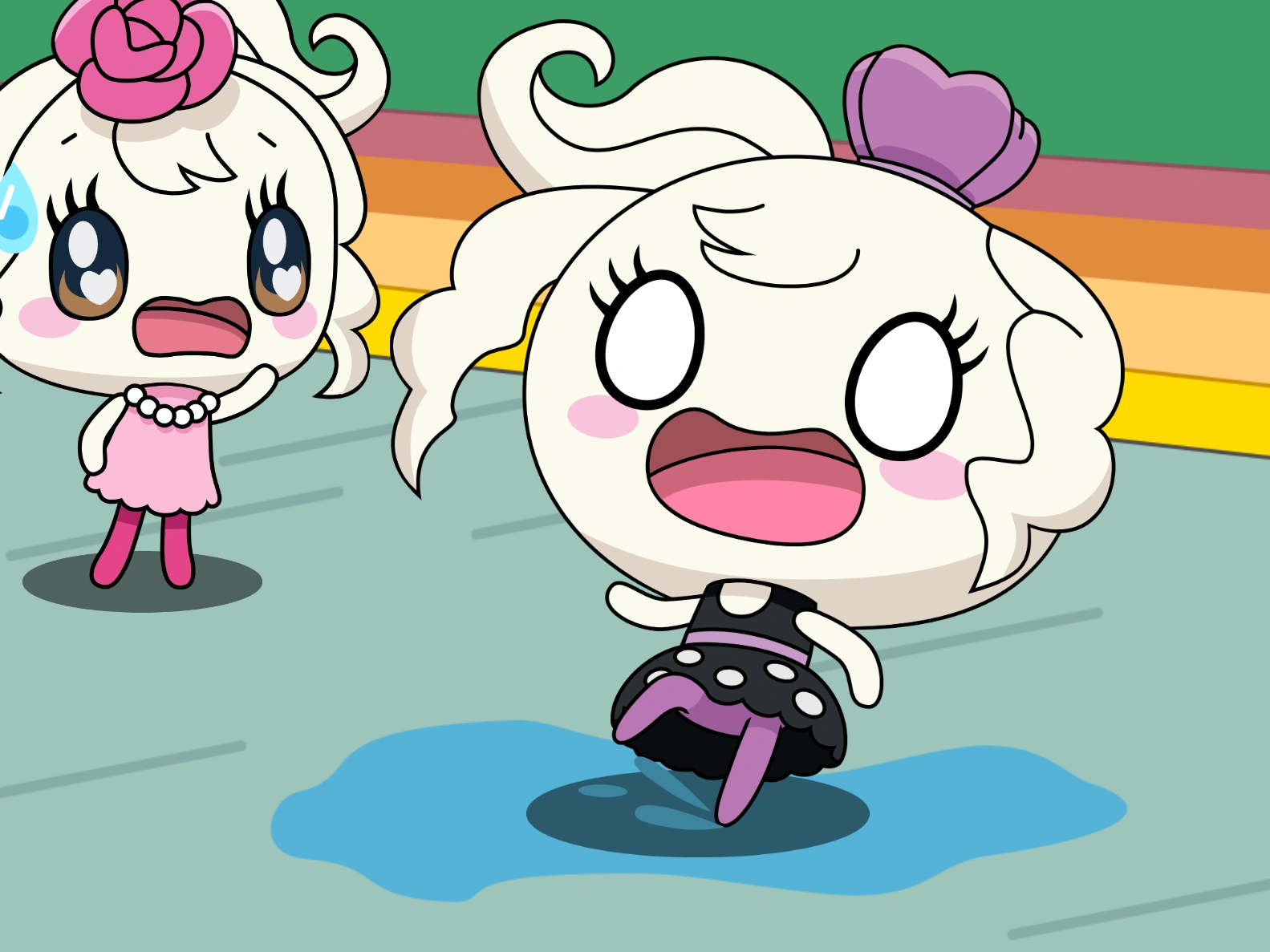 Happy birthday Clulutchi! Watch out! You're gonna slip on that puddle ...