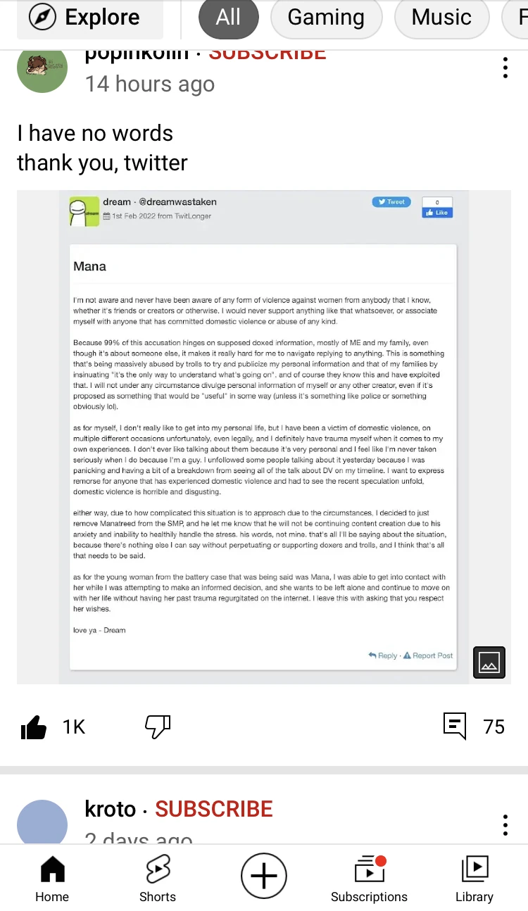 Manatreed has been removed from the SMP | Fandom