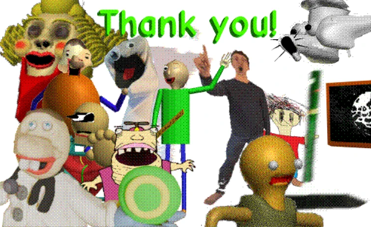 the entire baldi's basics plus cast | Fandom