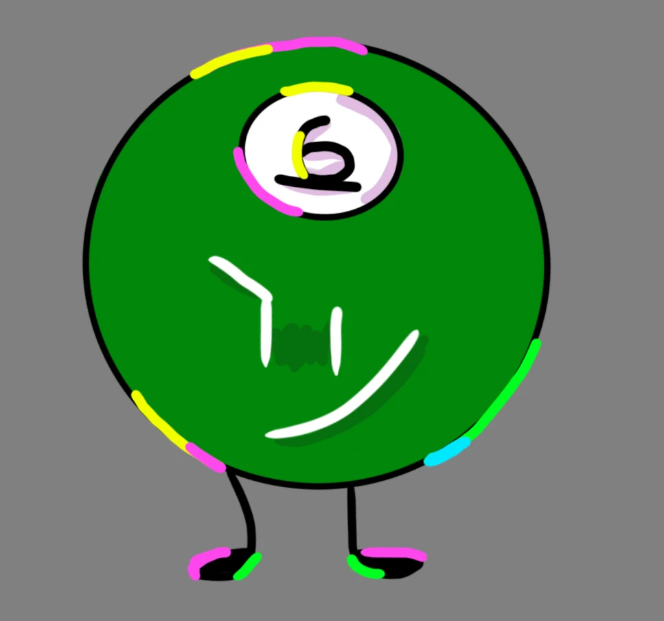 Drawing 6-Ball again after forever! :D | Fandom