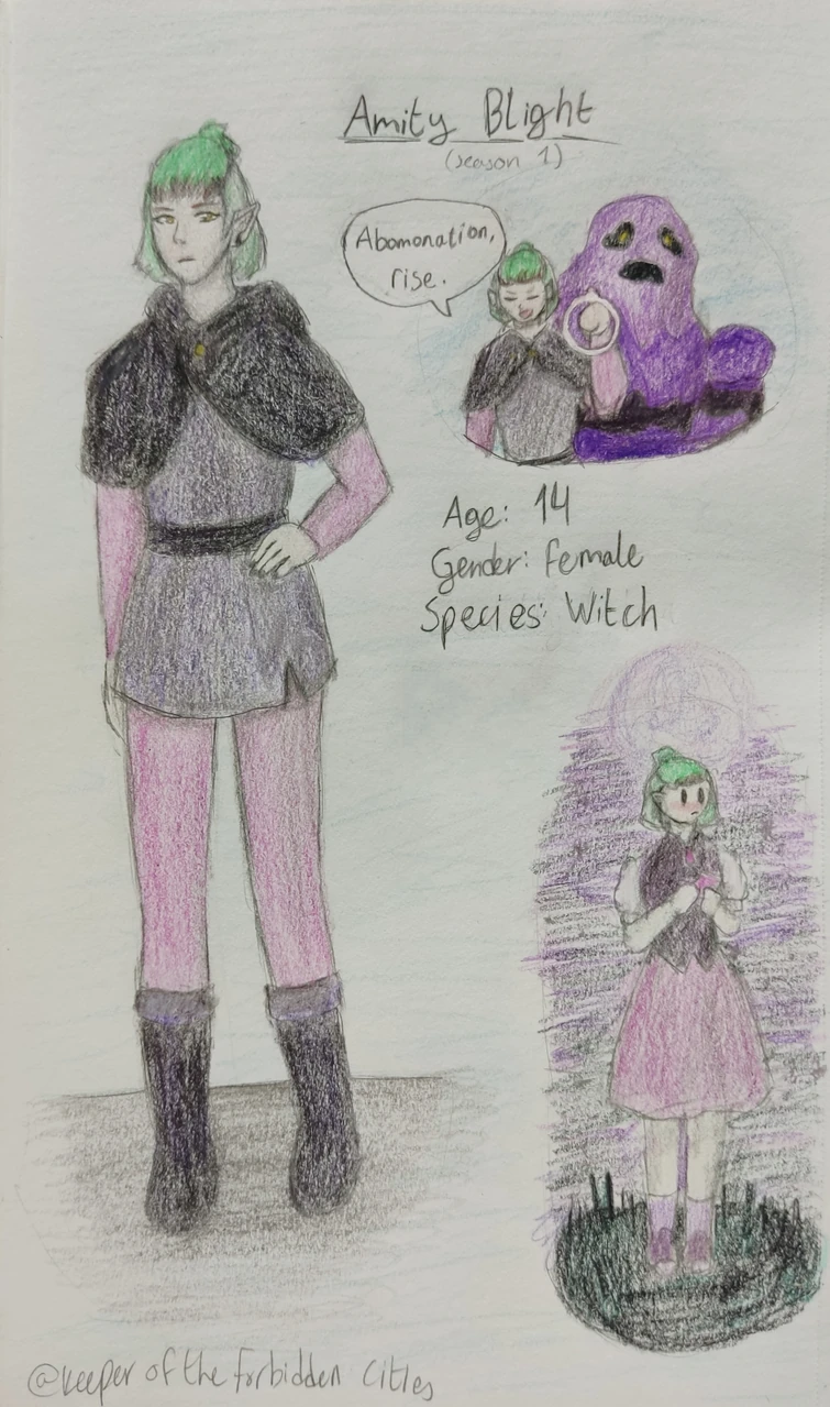 I made some season one amity art | Fandom