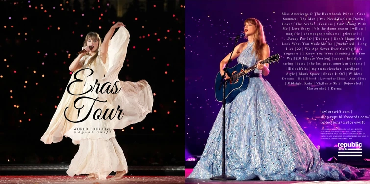 Eras Tour Live Album Front & Back Covers Concept | Fandom