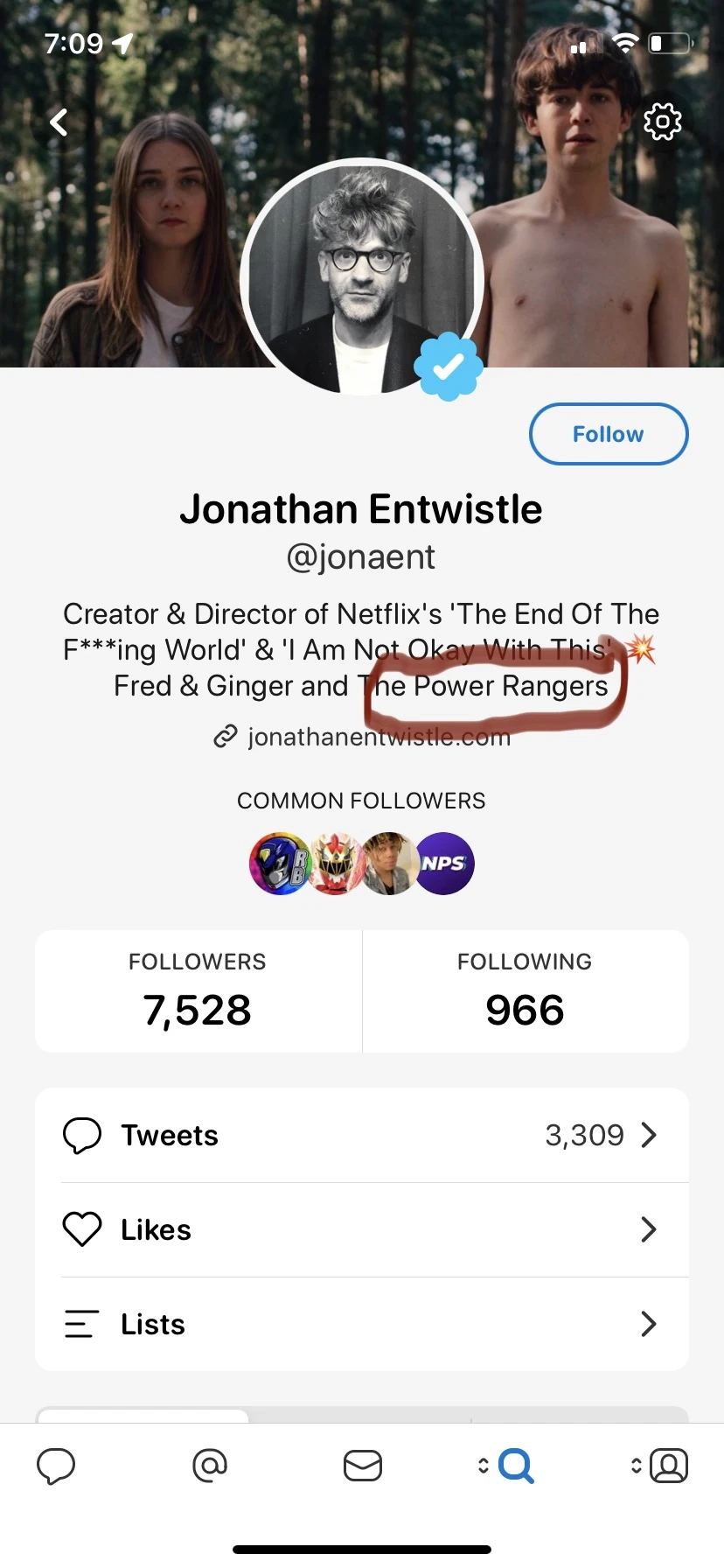 Jonathan Entwistle Updated his instagram with this | Fandom