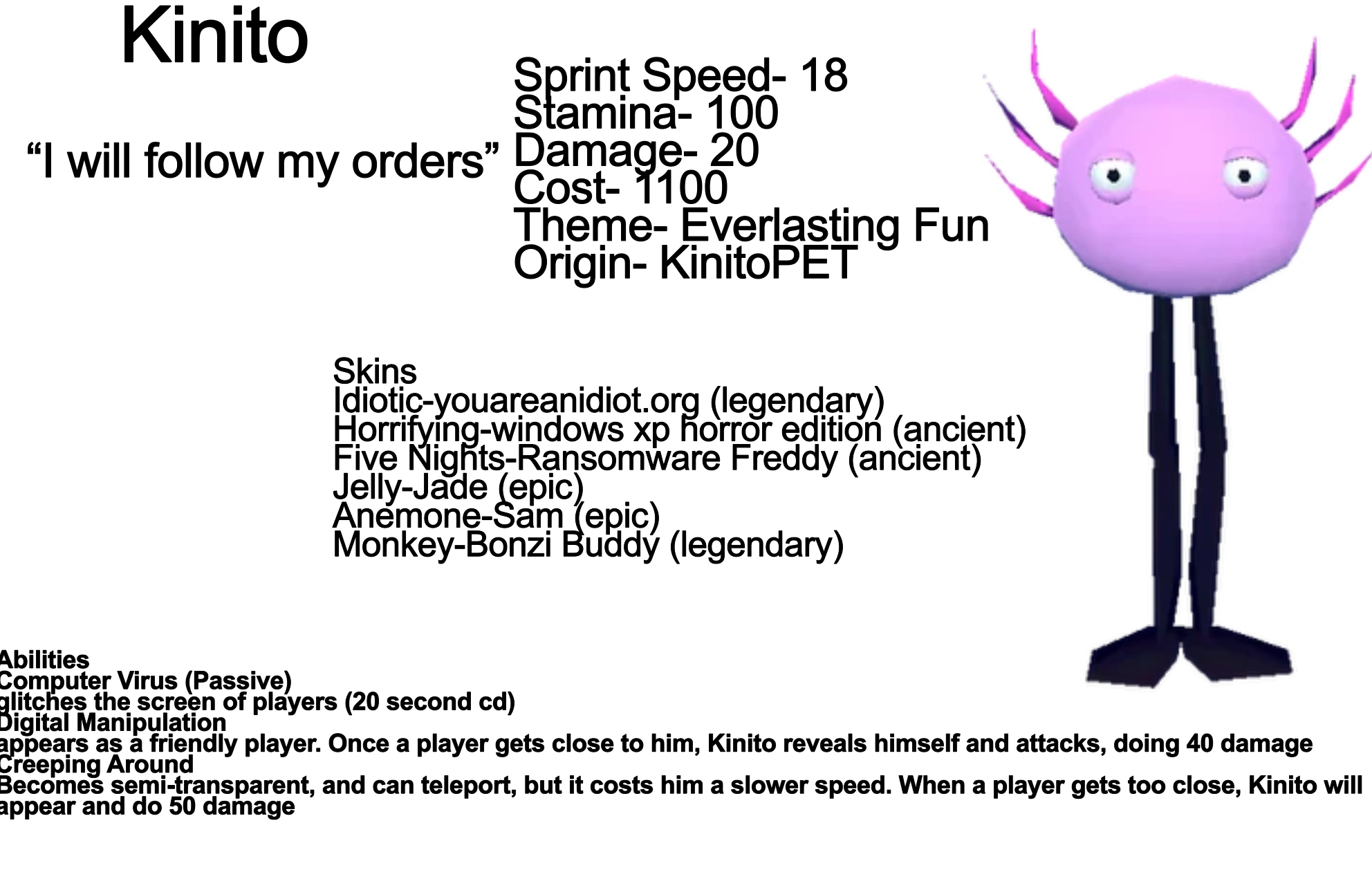 Killer Concept 4- Kinito | Fandom