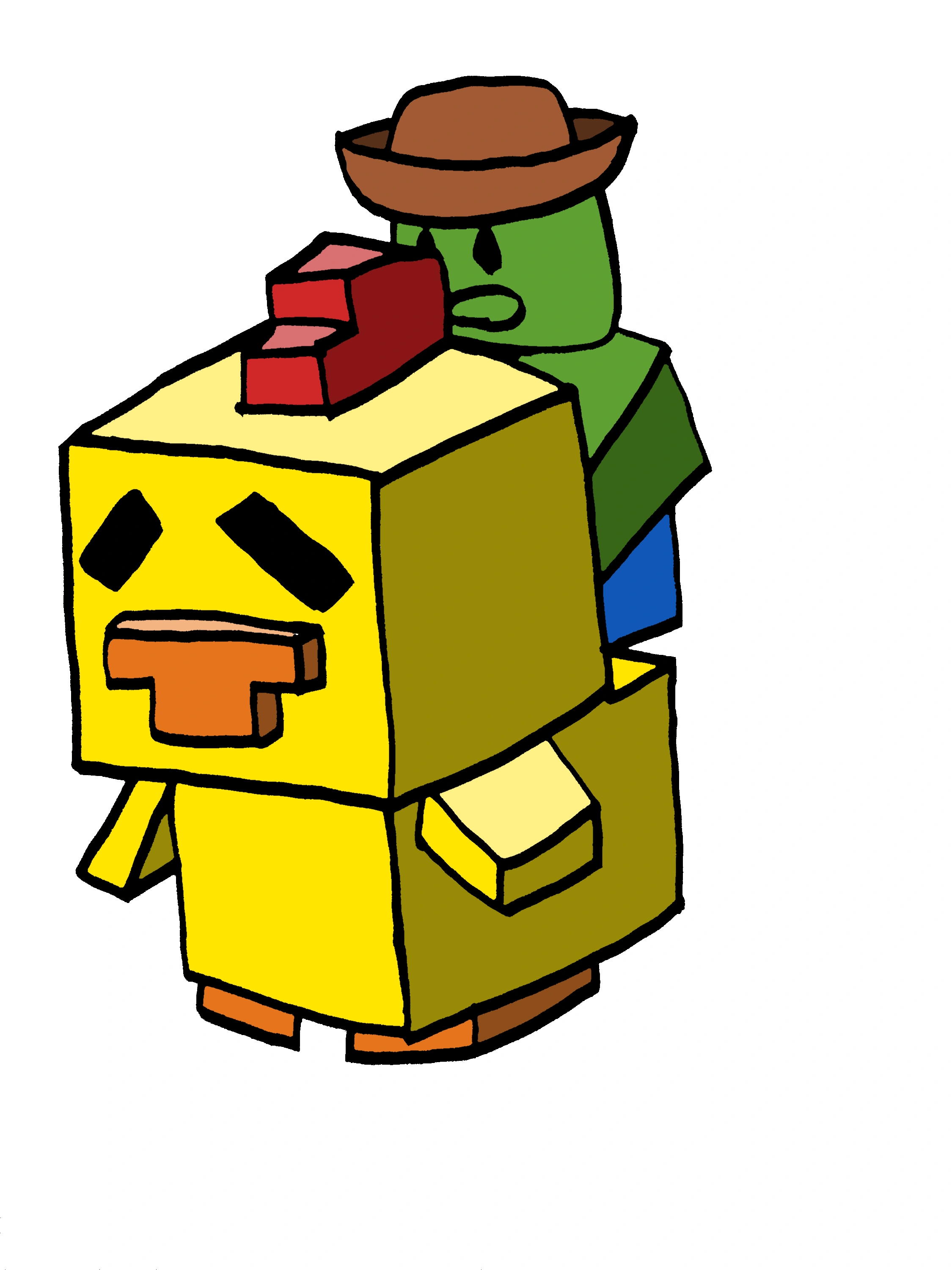 My drawing of Chicken Zombie | Fandom