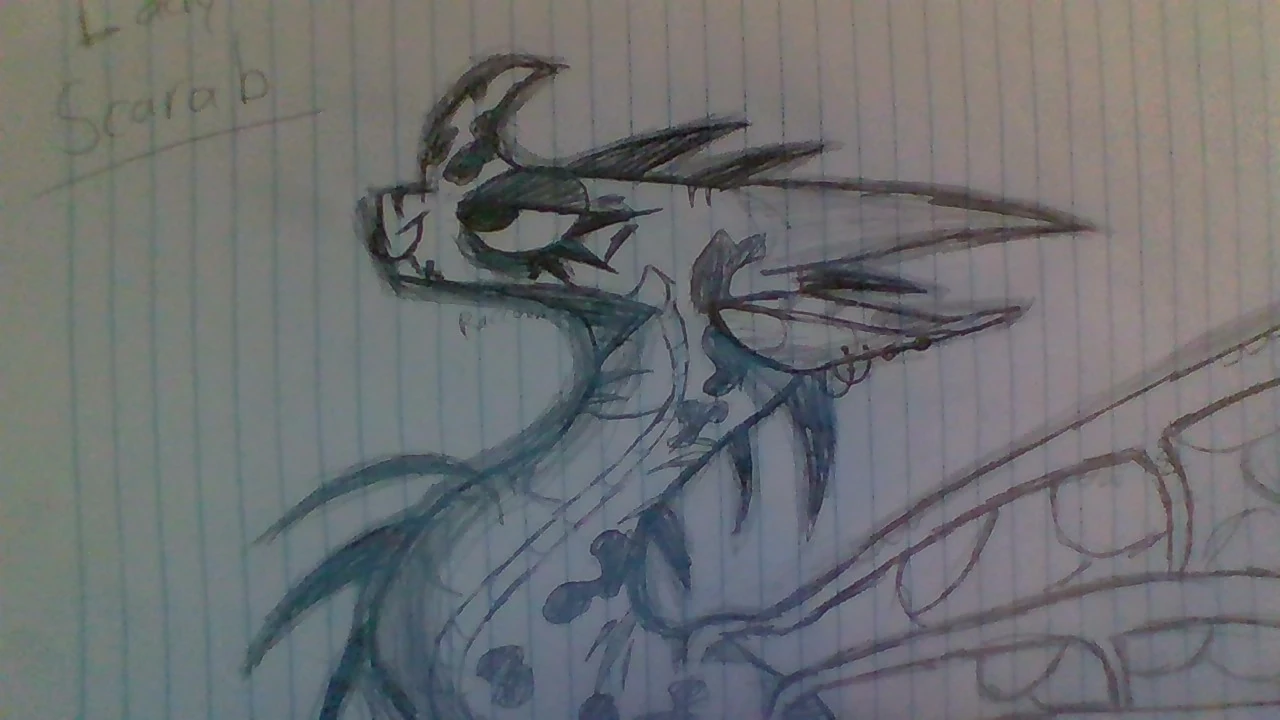 Lady Scarab (Traditional art, bad quality) | Fandom