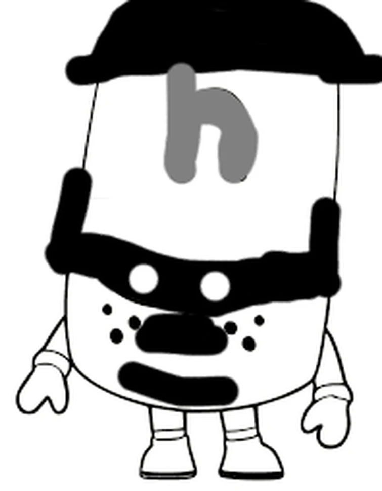 The Spanish Letter H but it looks like charlie chaplin. | Fandom