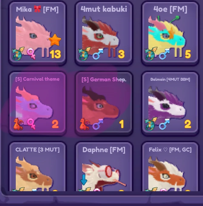 Trading FM / 4 Mut Sauriums. | Fandom